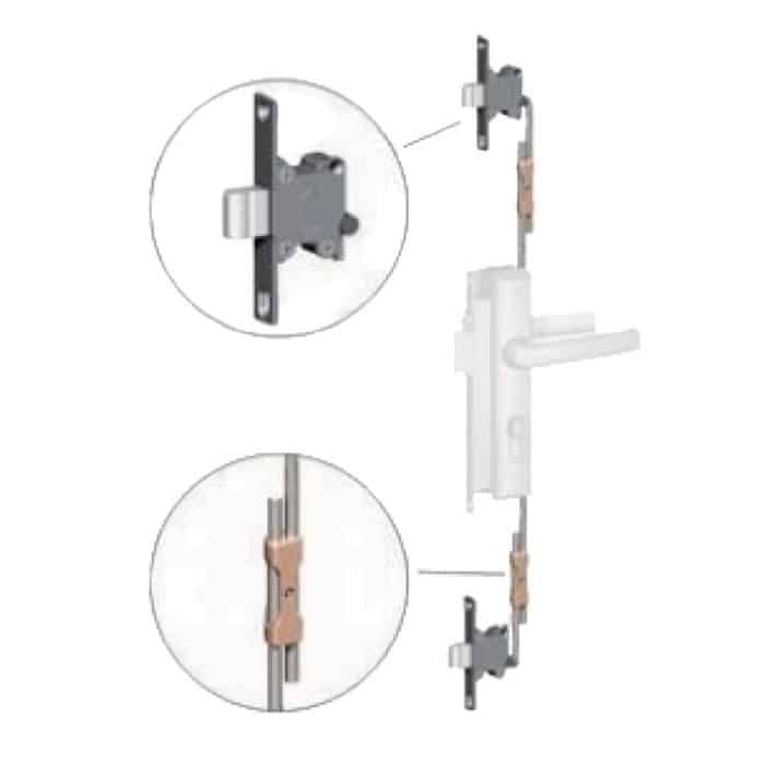 AUSTRAL ELEGANCE ADJUSTABLE 3 POINT ROD KIT - Darley Aluminium