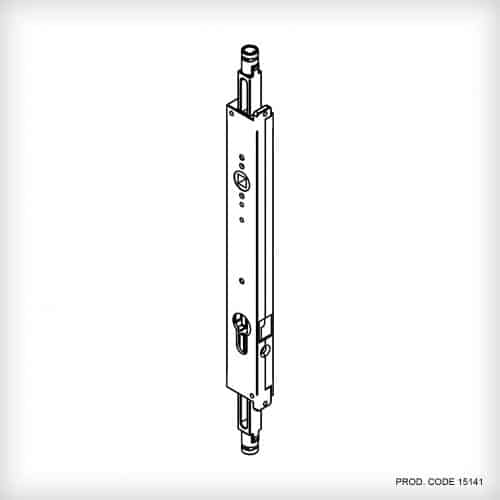 BRIO 286 DUAL POINT LOCK BODY ALUMINIUM - Darley Aluminium
