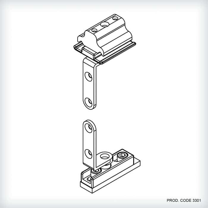 SECURITY BI-FOLD PIVOT ASSEMBLY SET - Darley Aluminium